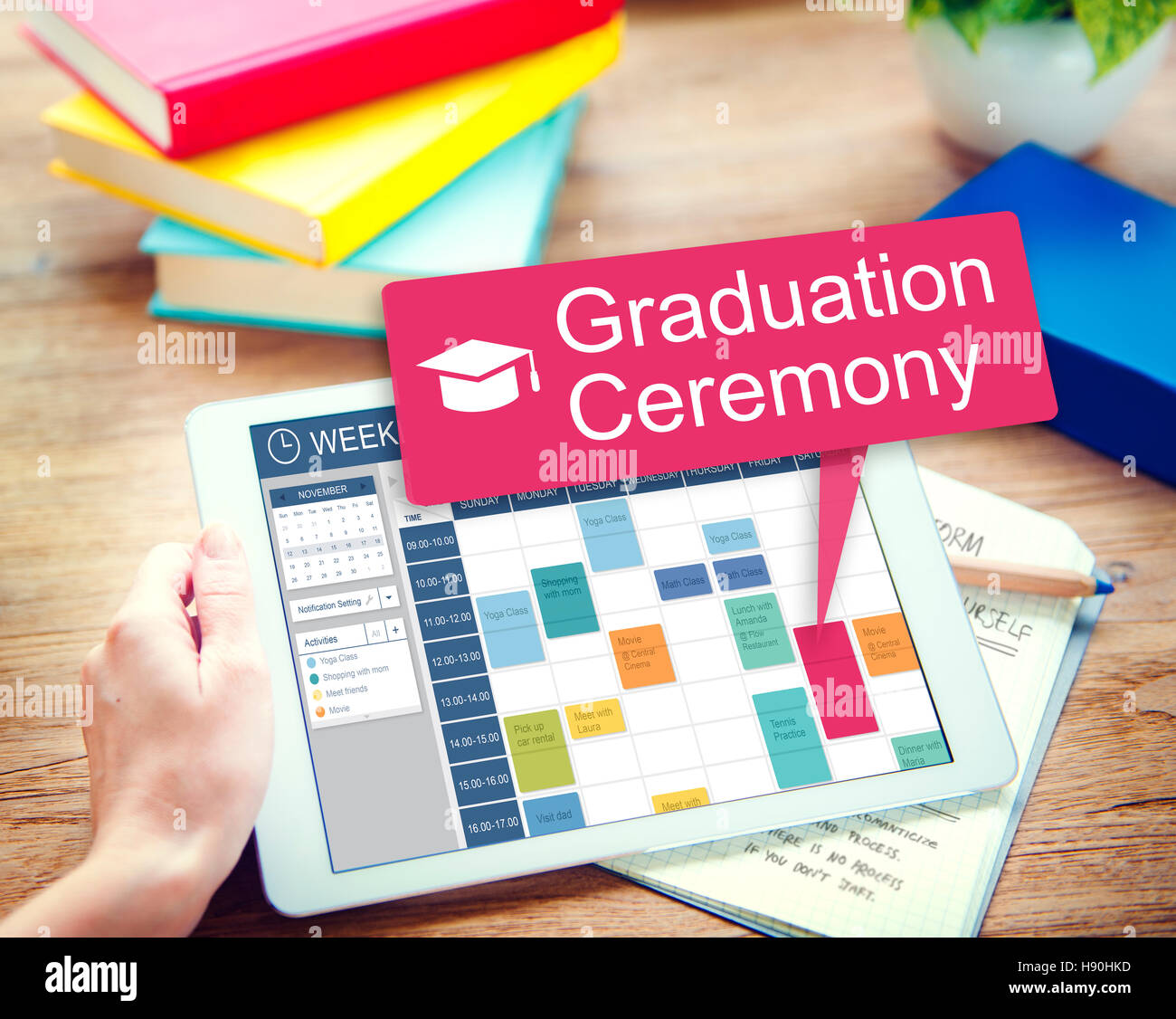 Graduation Ceremony Academic Celebration Concept Stock Photo - Alamy