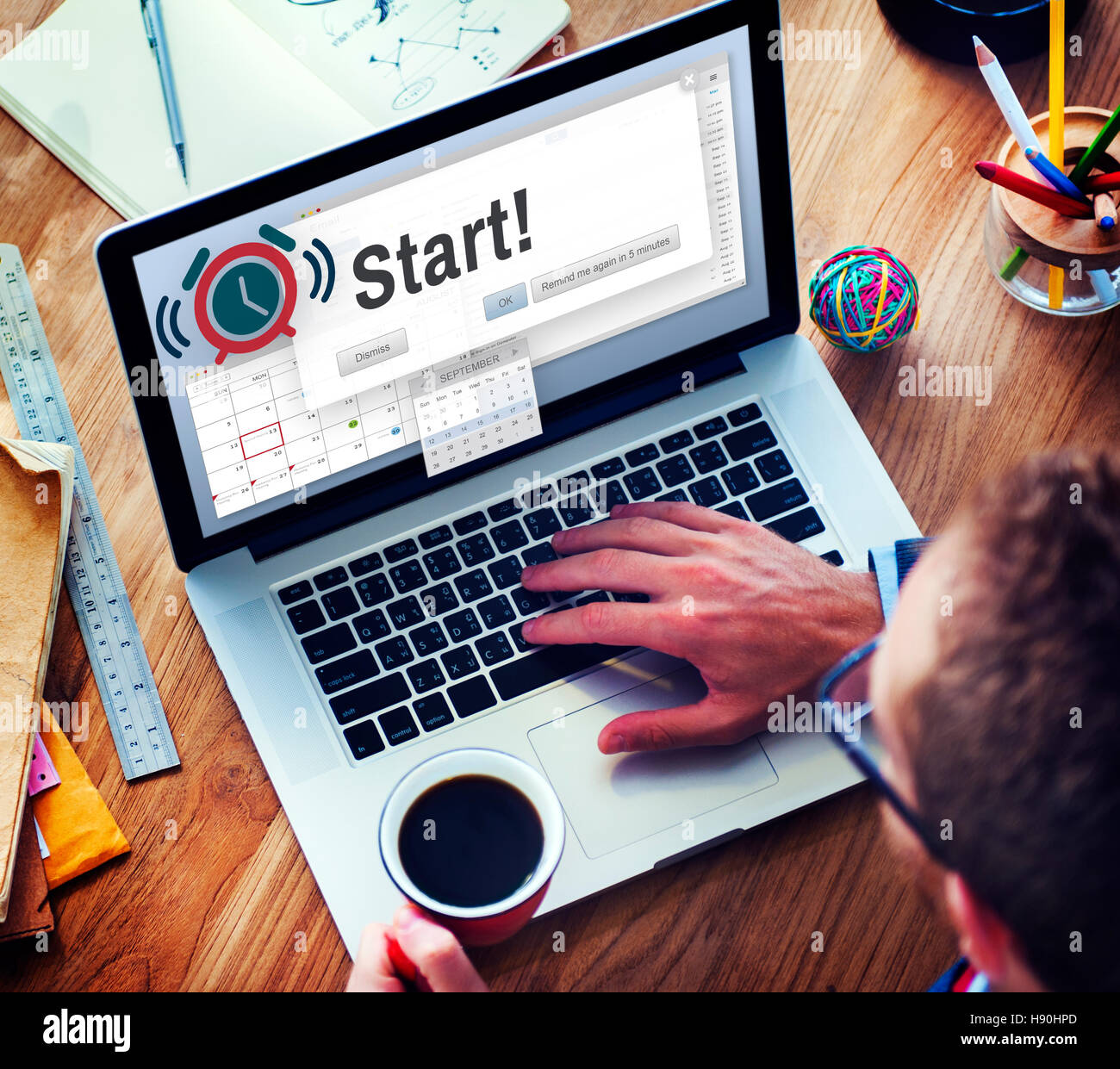 Start Beginning Forward Startup Launch First Activation Concept Stock ...