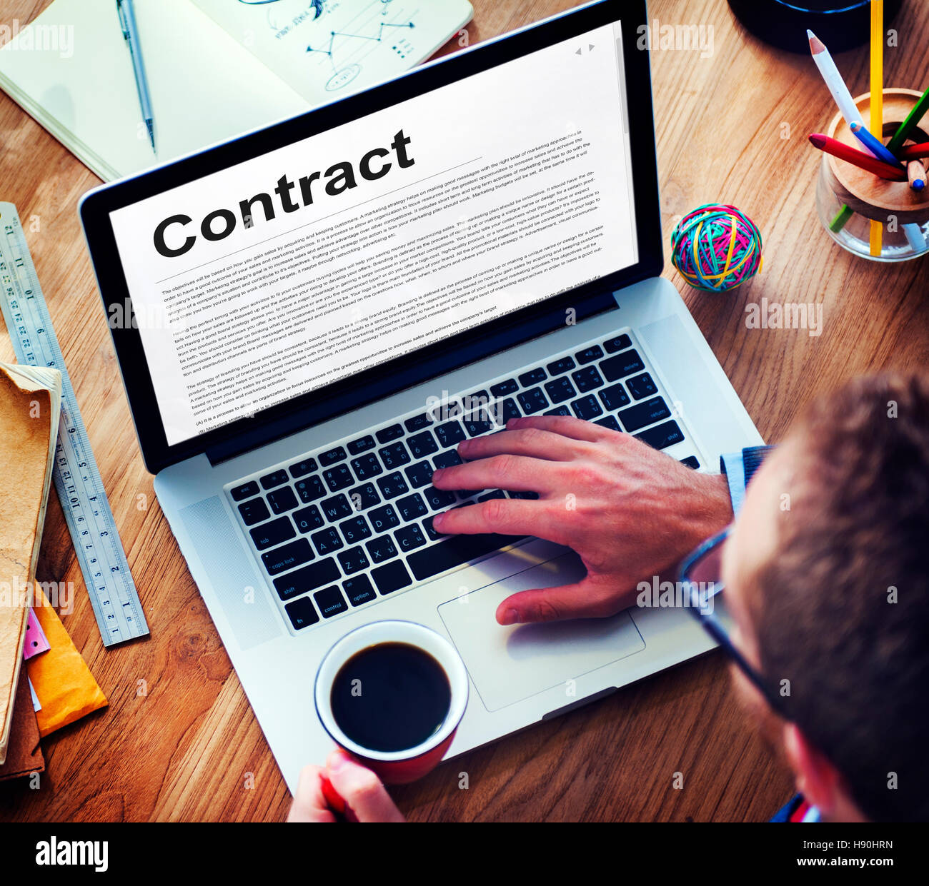 Business Contract Terms Legal Agreement Concept Stock Photo - Alamy