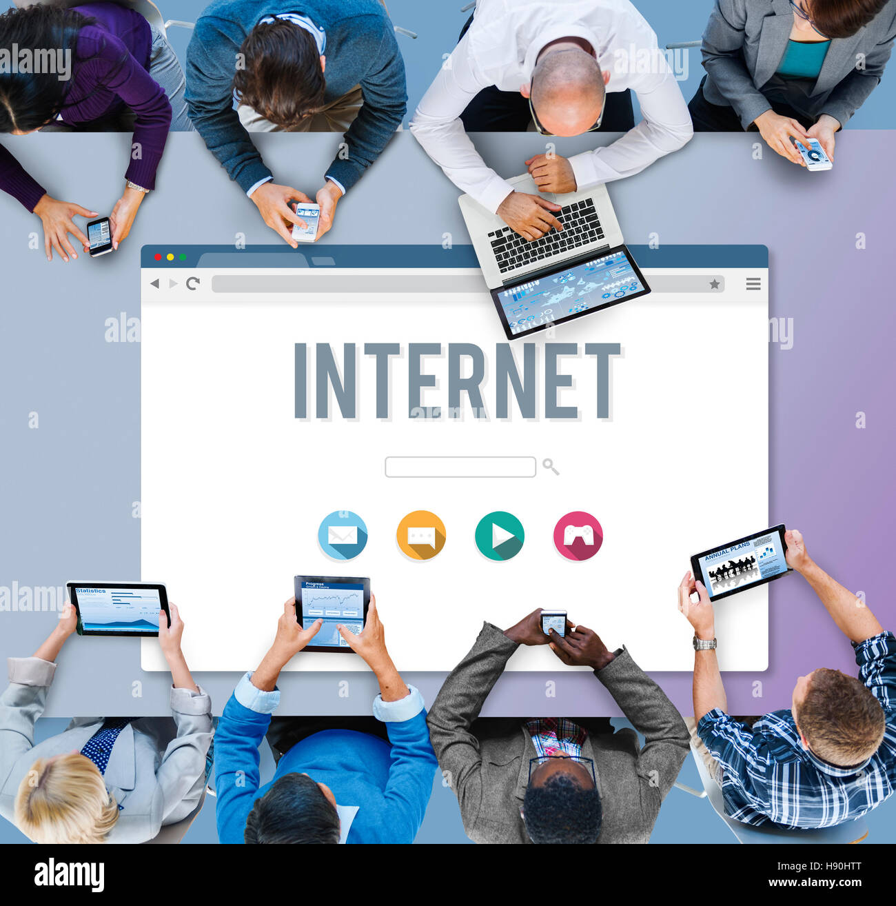 internet Computer Data Digital Networking Web Concept Stock Photo - Alamy