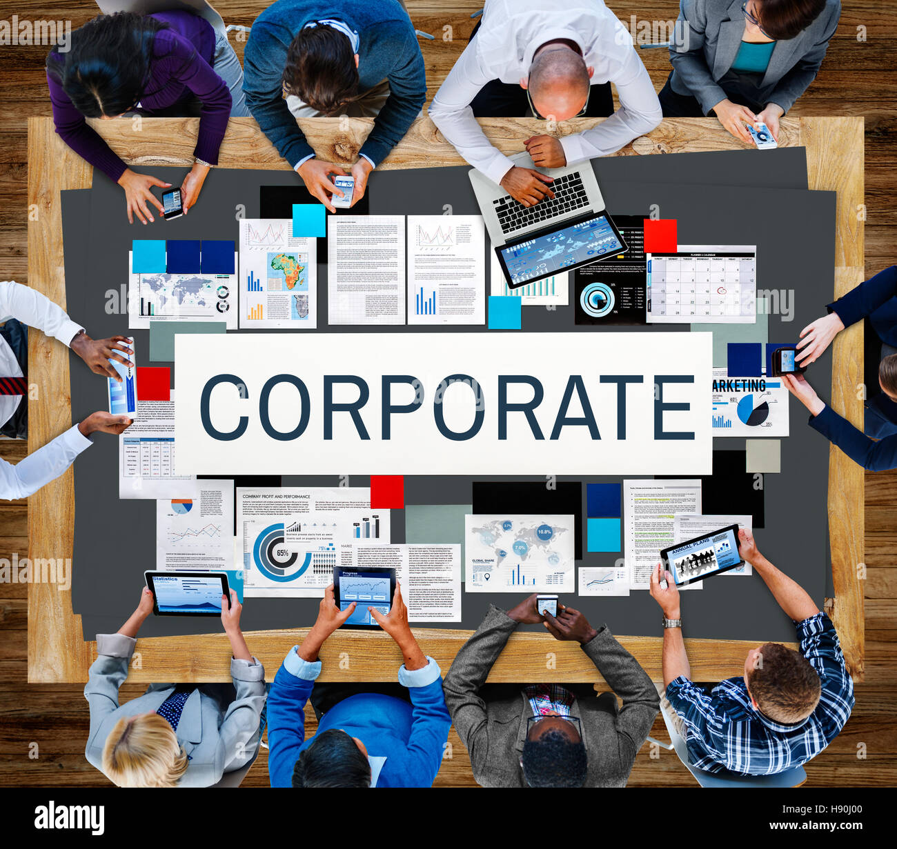 Crporate Corporation Management Business Concept Stock Photo - Alamy