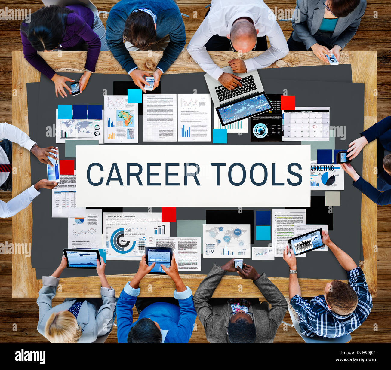 Career Tools Recruiting Profession Concept Stock Photo - Alamy