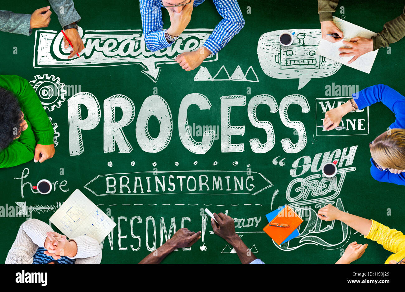 Process Production Method Step Procedure Concept Stock Photo - Alamy