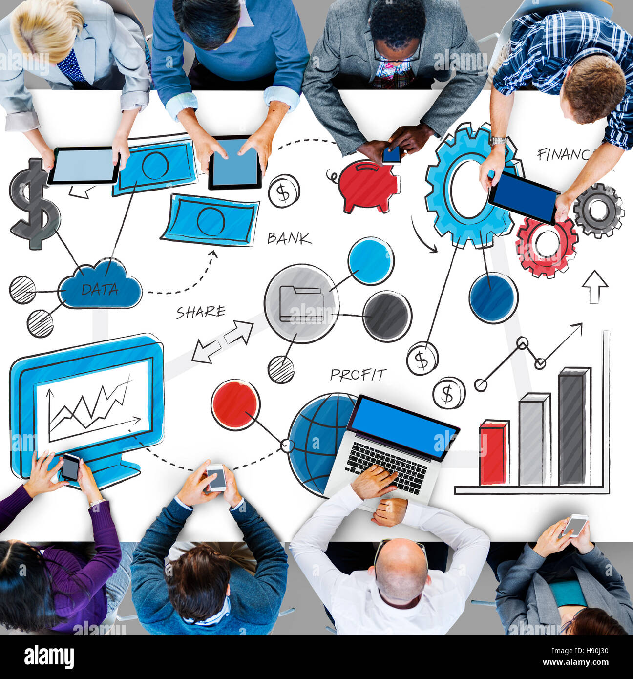 Connection Associated Bond Networking Link Concept Stock Photo - Alamy