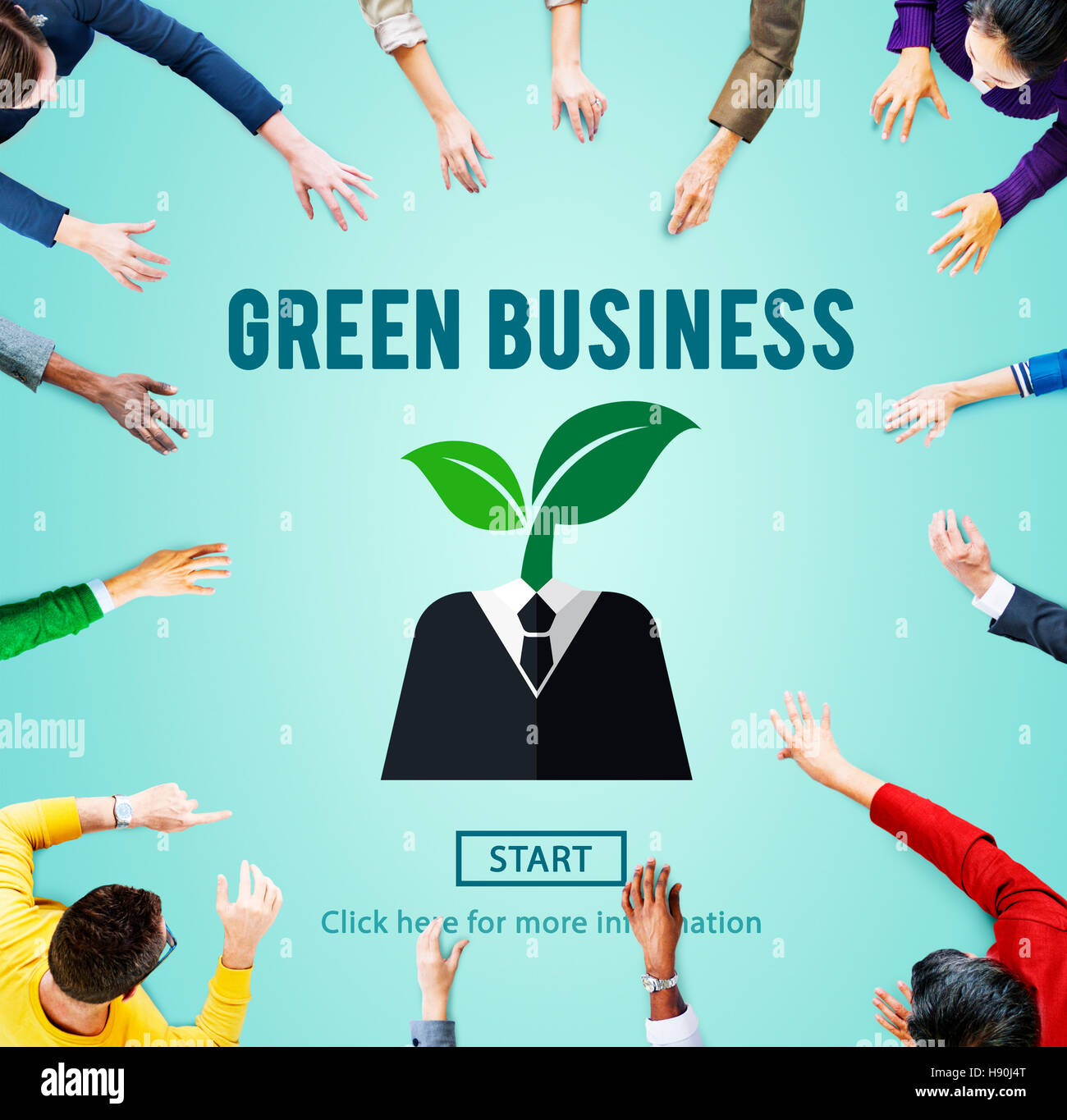 Green Business Responsibility Conservation Nature Concept Stock Photo ...