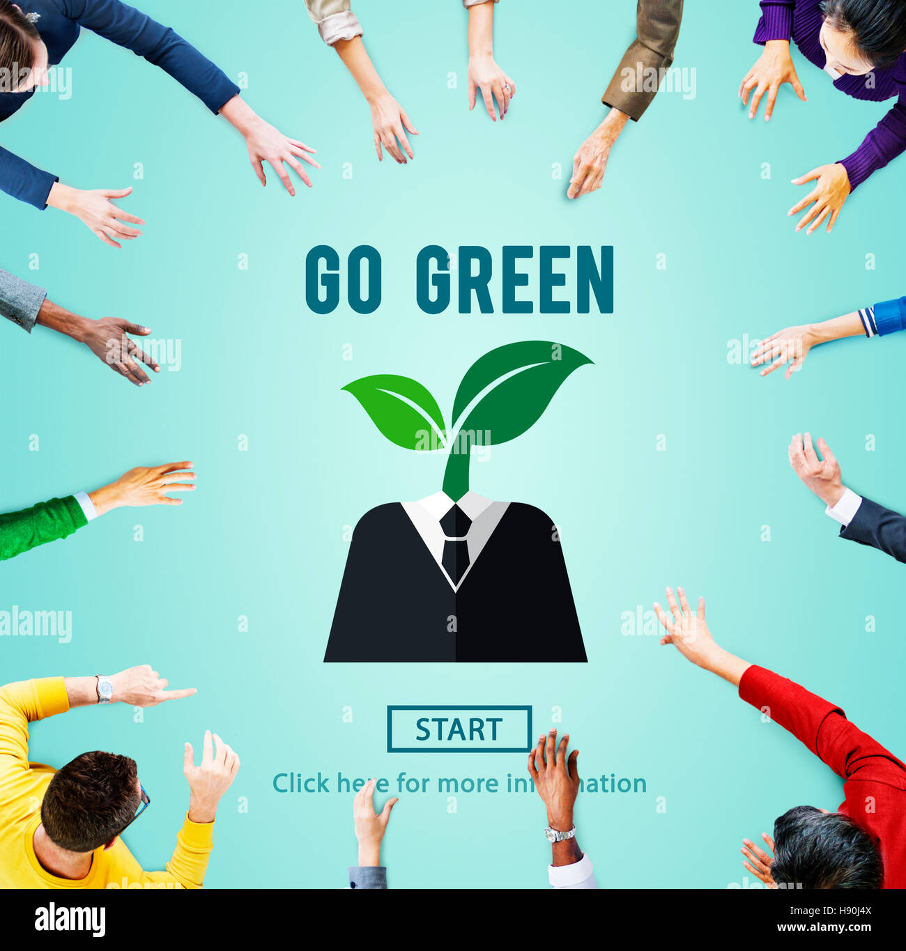 Go Green Eco Ecology Environment Natural Earth Concept Stock Photo - Alamy