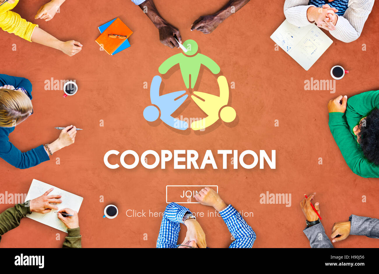 Cooperation Alliance Collaboration Connection Concept Stock Photo - Alamy