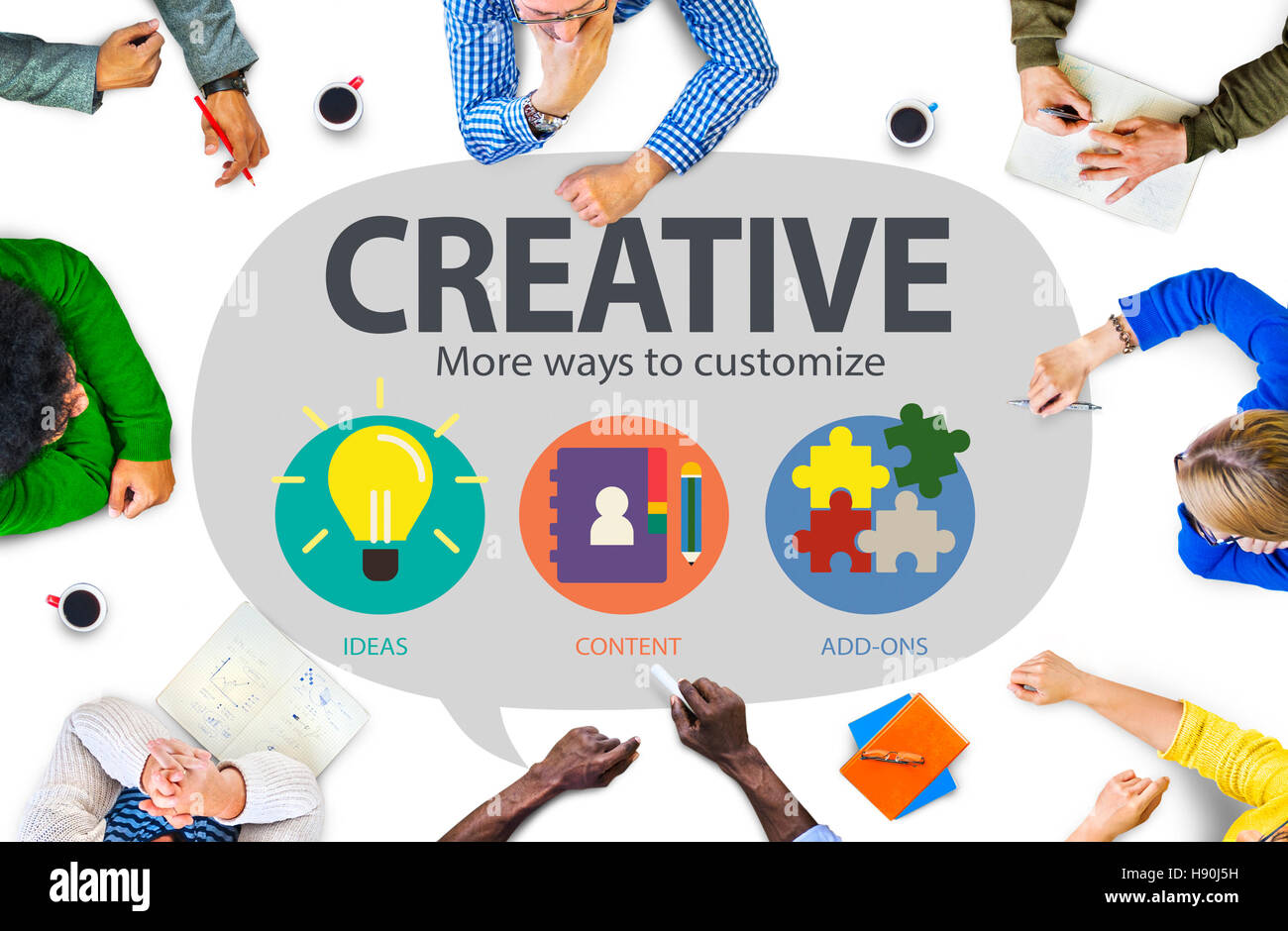 Creative Innovation Vision Inspiration Customize Concept Stock Photo ...