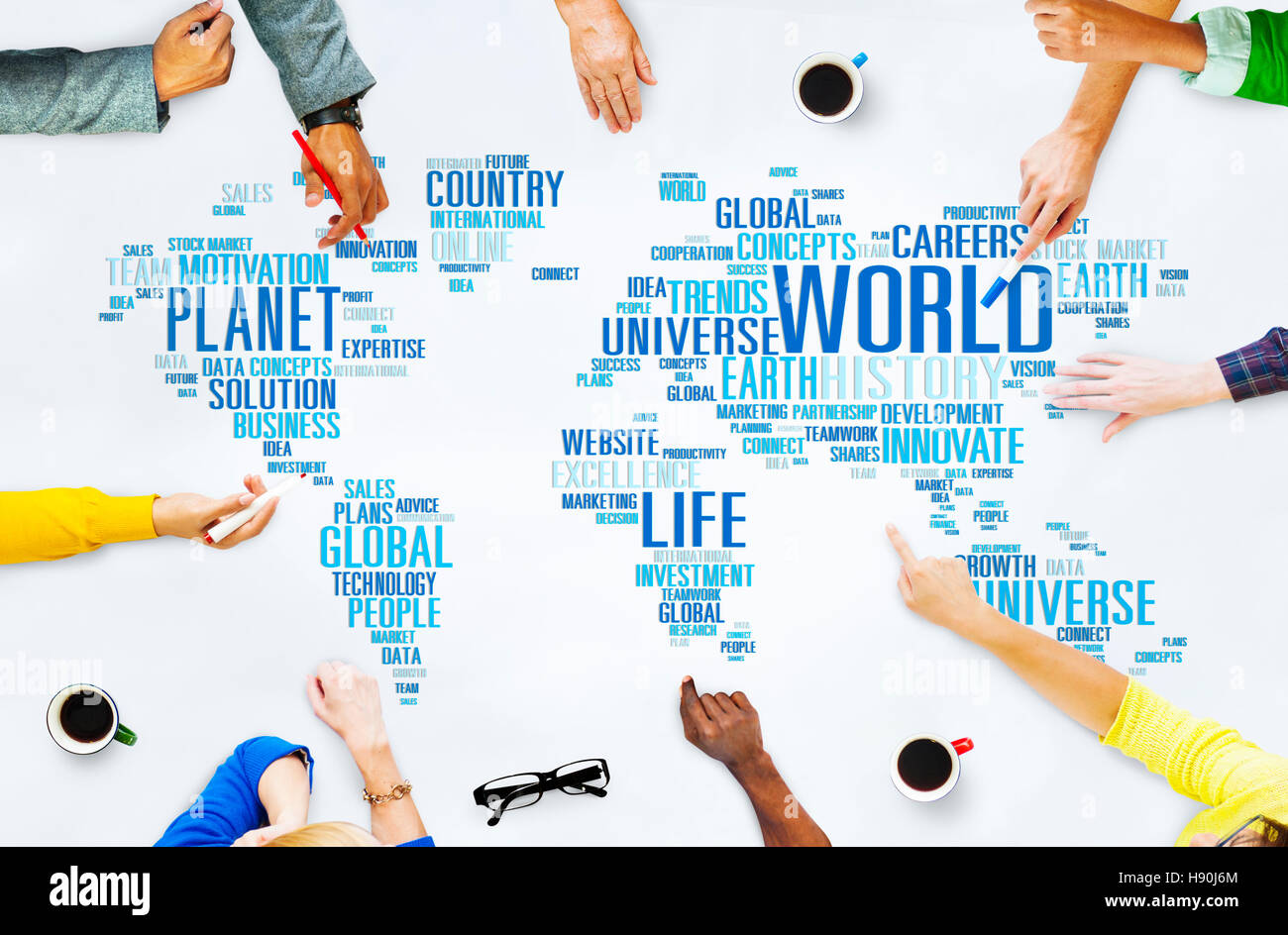 World Globalization International Life Planet Concept Stock Photo - Alamy