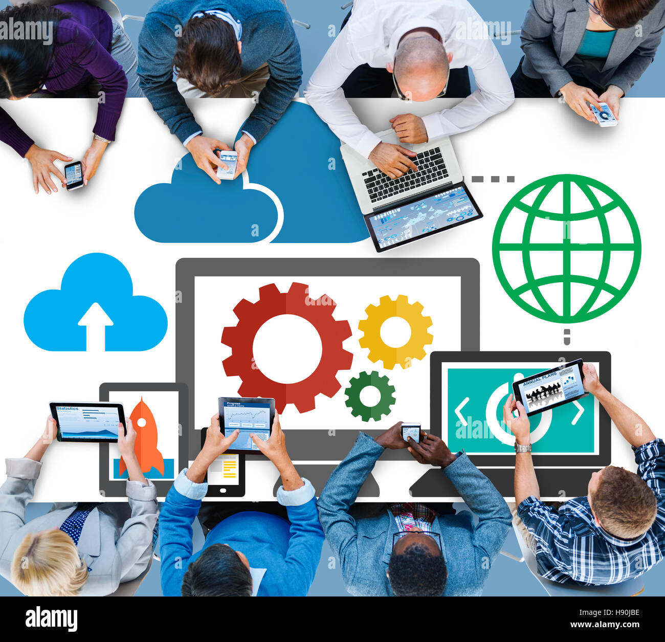Cloud Computing Network Online Internet Storage Concept Stock Photo - Alamy