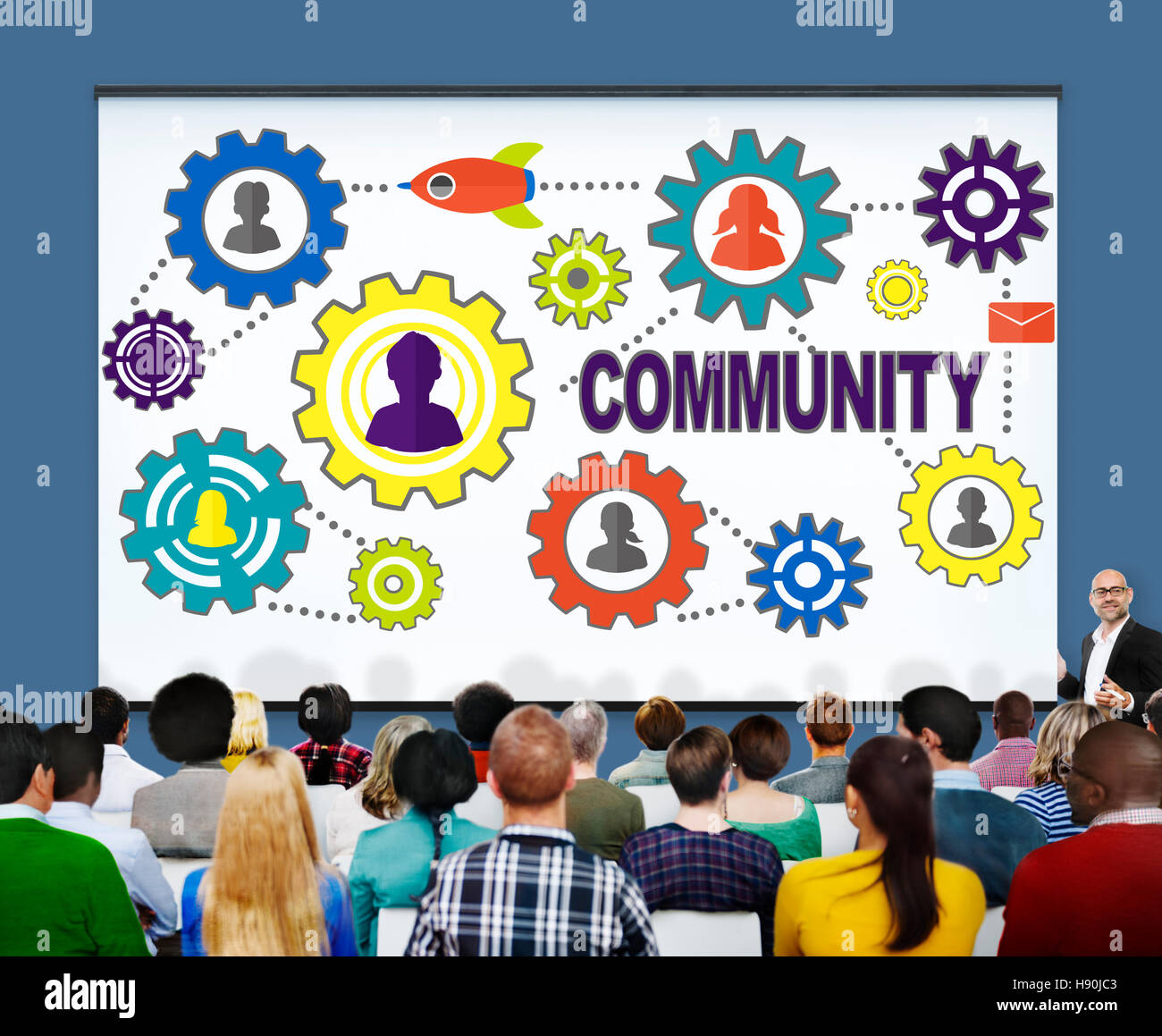 Community Connection Society Social Media Social Network Concept Stock ...