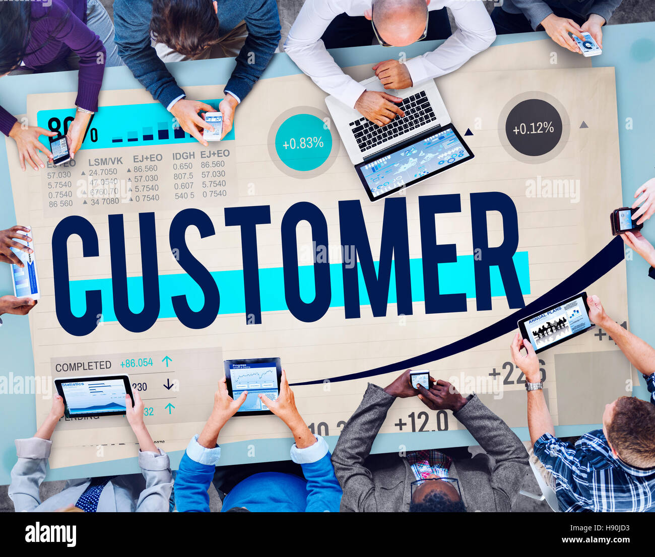 Customer Client Consumer Satisfaction Service Loyalty Concept Stock ...