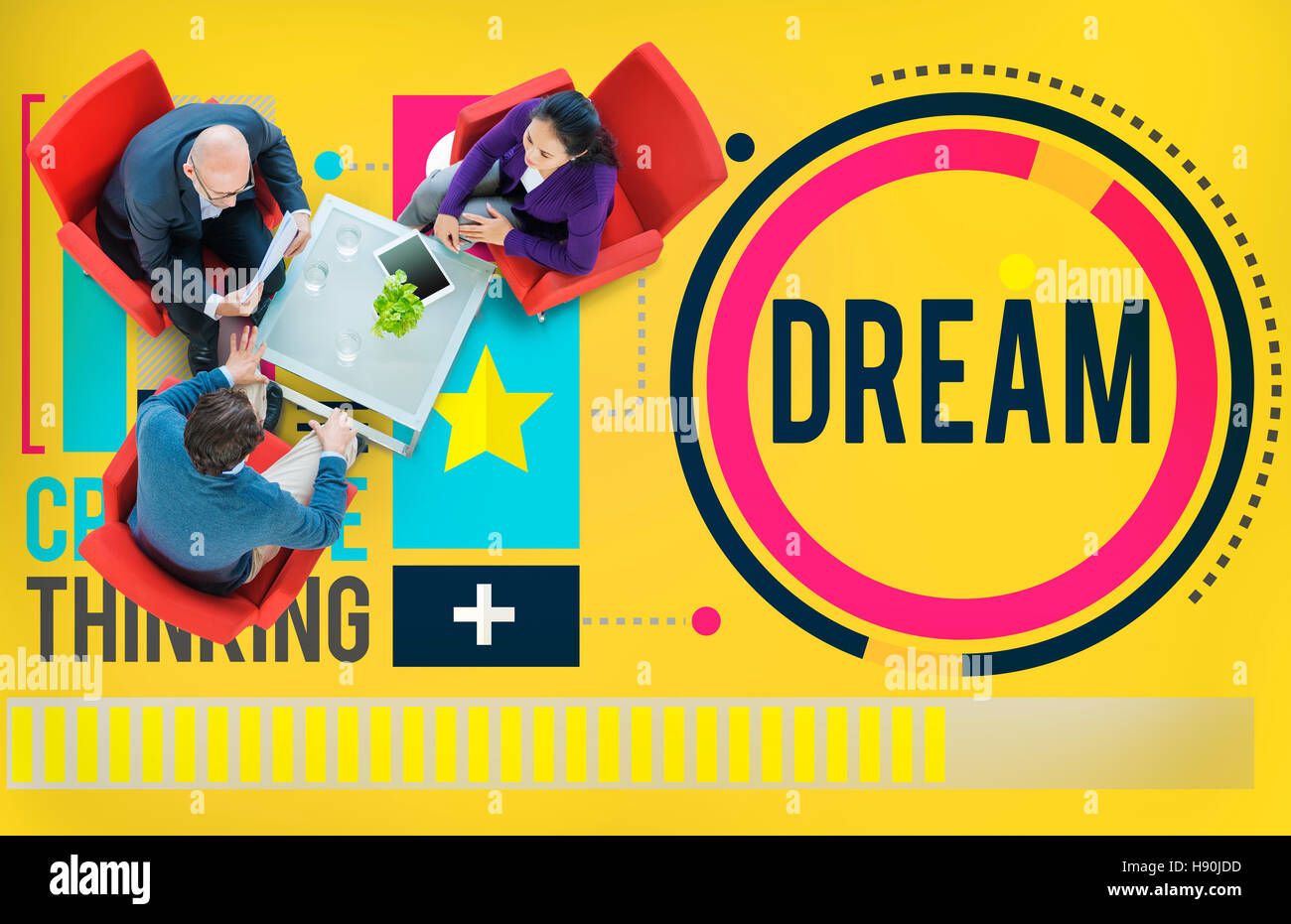 Dream Goal Target Aspiration Imagination Inspiration Concept Stock ...