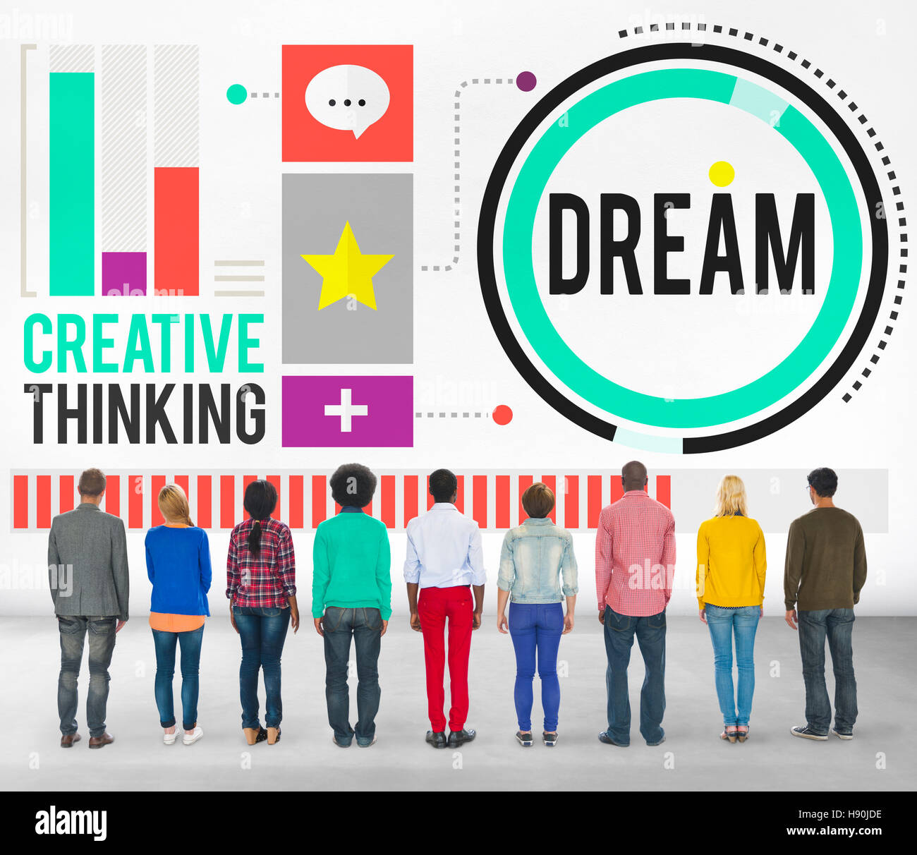 Dream Goal Target Aspiration Imagination Inspiration Concept Stock ...