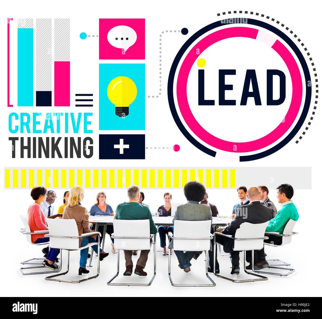 Lead Leadership Coach Trainer Management Concept Stock Photo - Alamy