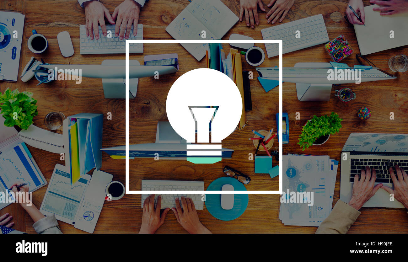 Light Bulb Ideas Inspiration VIsion Innovation Power Concept Stock ...