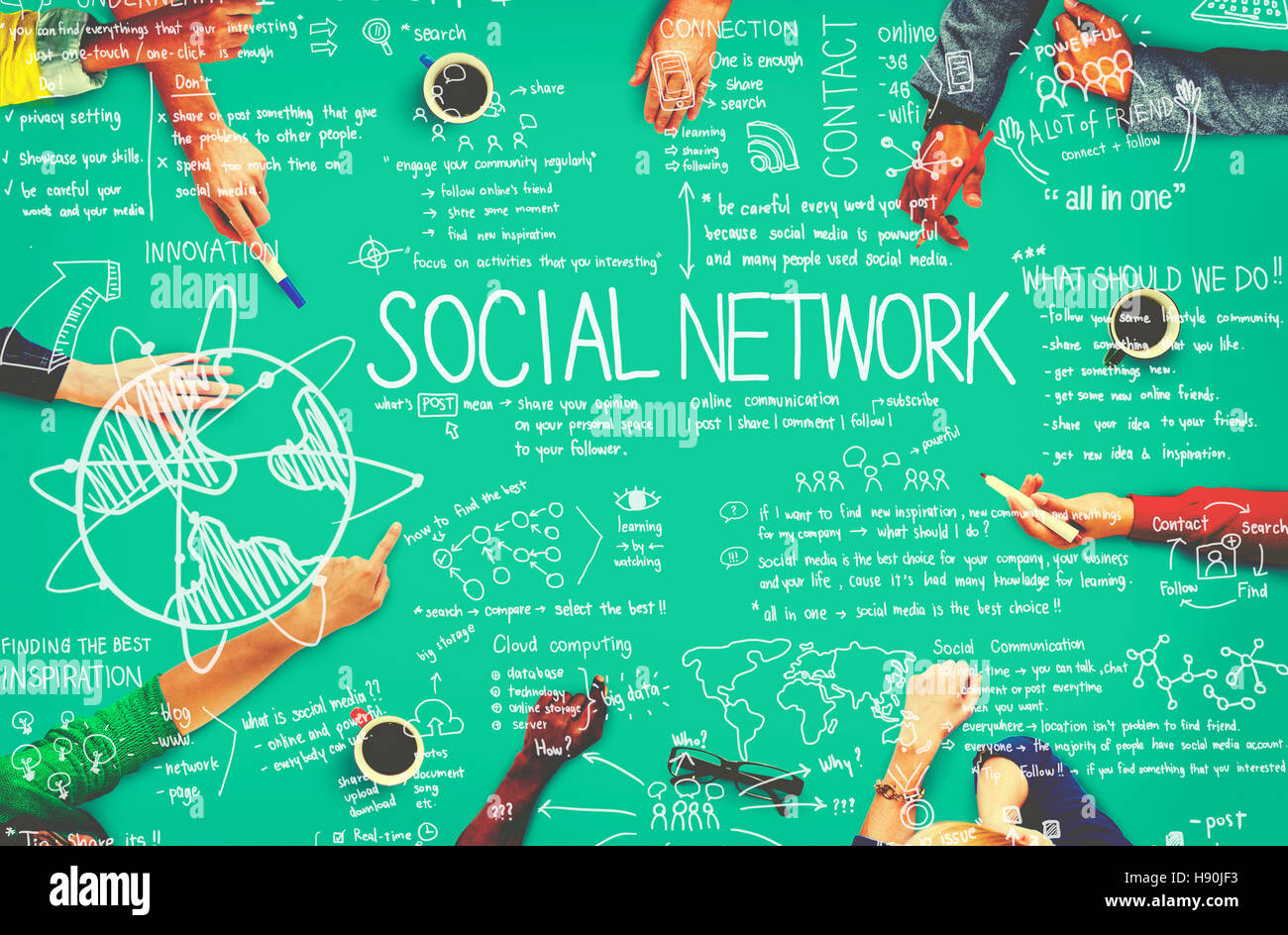 Communication Community Computing Connection Concept Stock Photo - Alamy