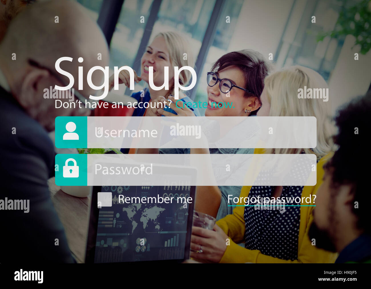 Sign Up Member Join Registration Account Submit Concept Stock Photo - Alamy