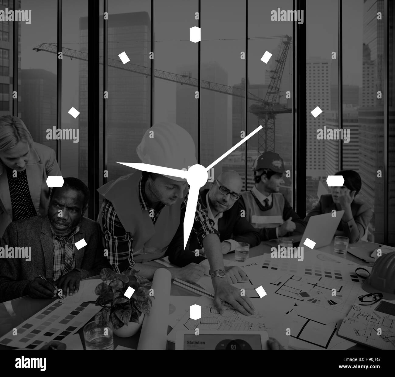 Time Management Clock Alarm Measure Concept Stock Photo - Alamy