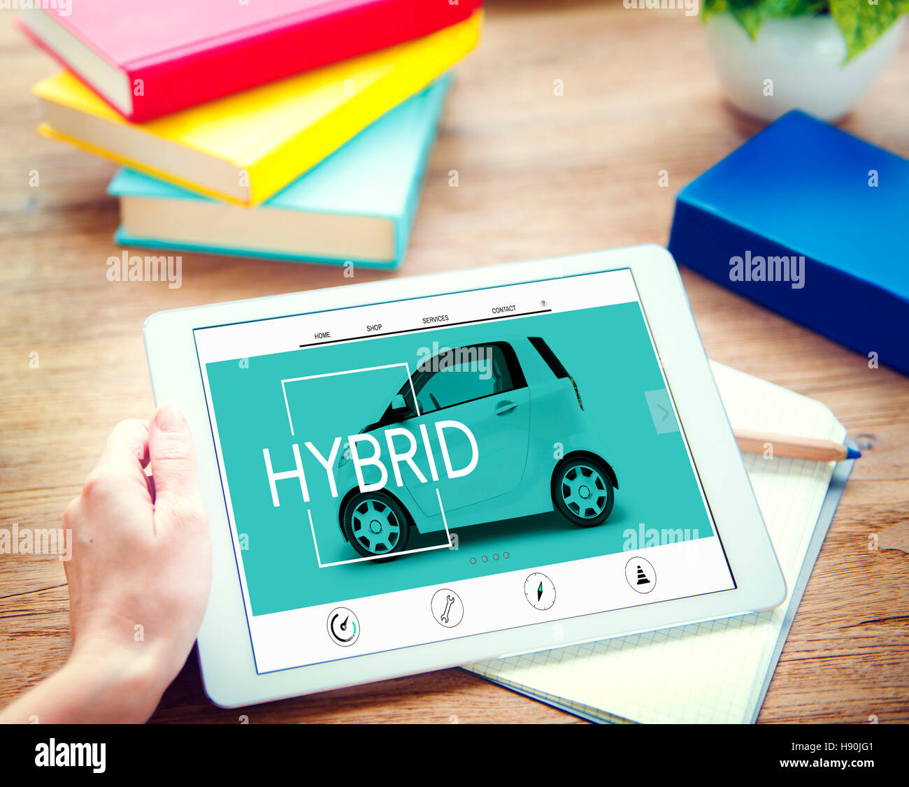 Webpage Car Information Searching Transportation Style Concept Stock ...