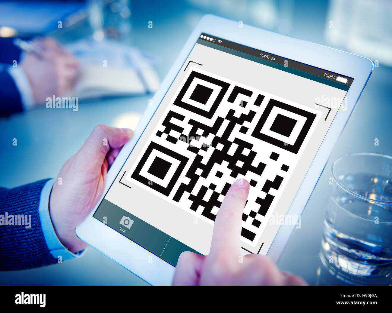 QR Code Encryption Interface Coding Concept Stock Photo - Alamy