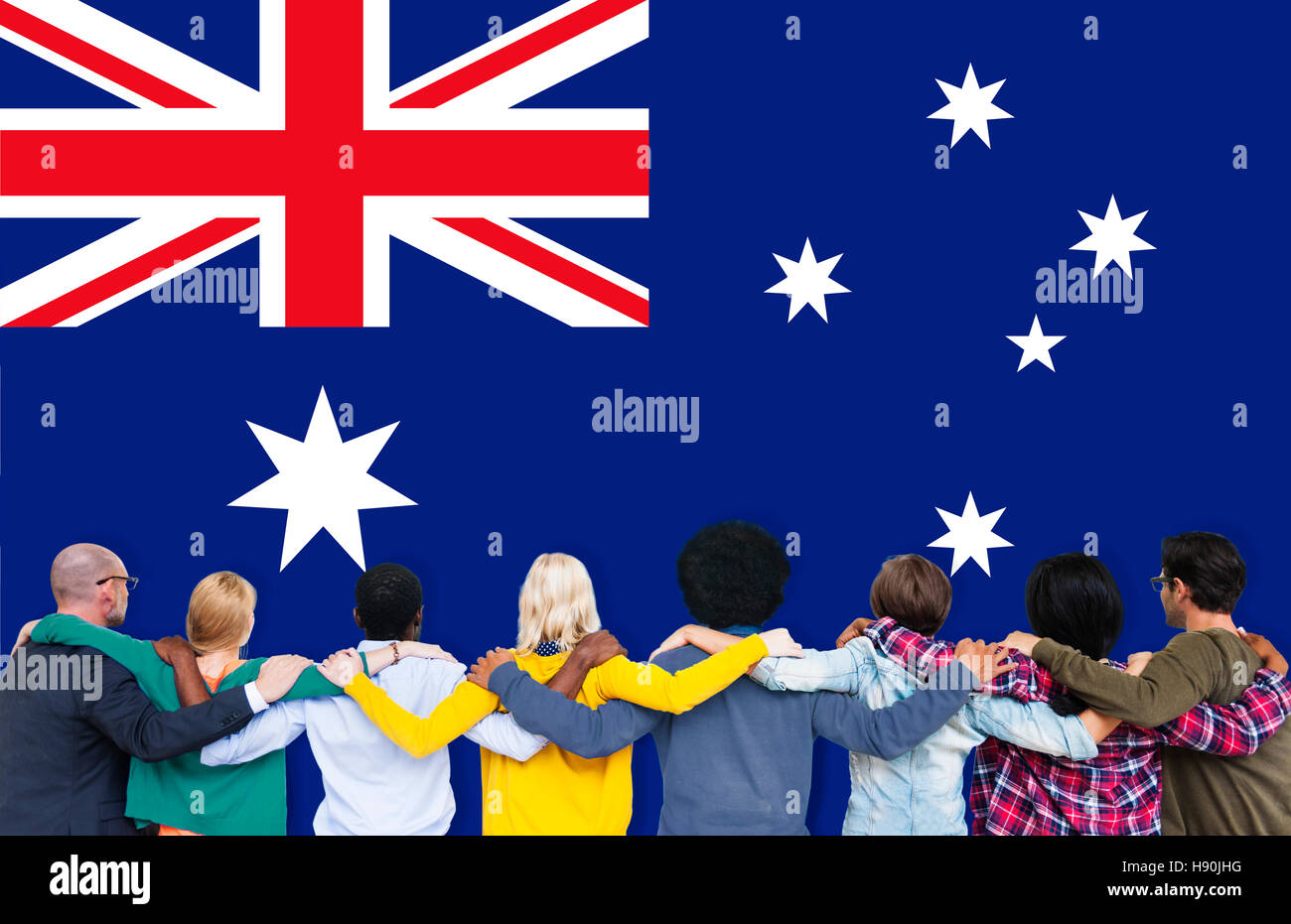 Australia Flag Country Nationality Liberty Concept Stock Photo - Alamy