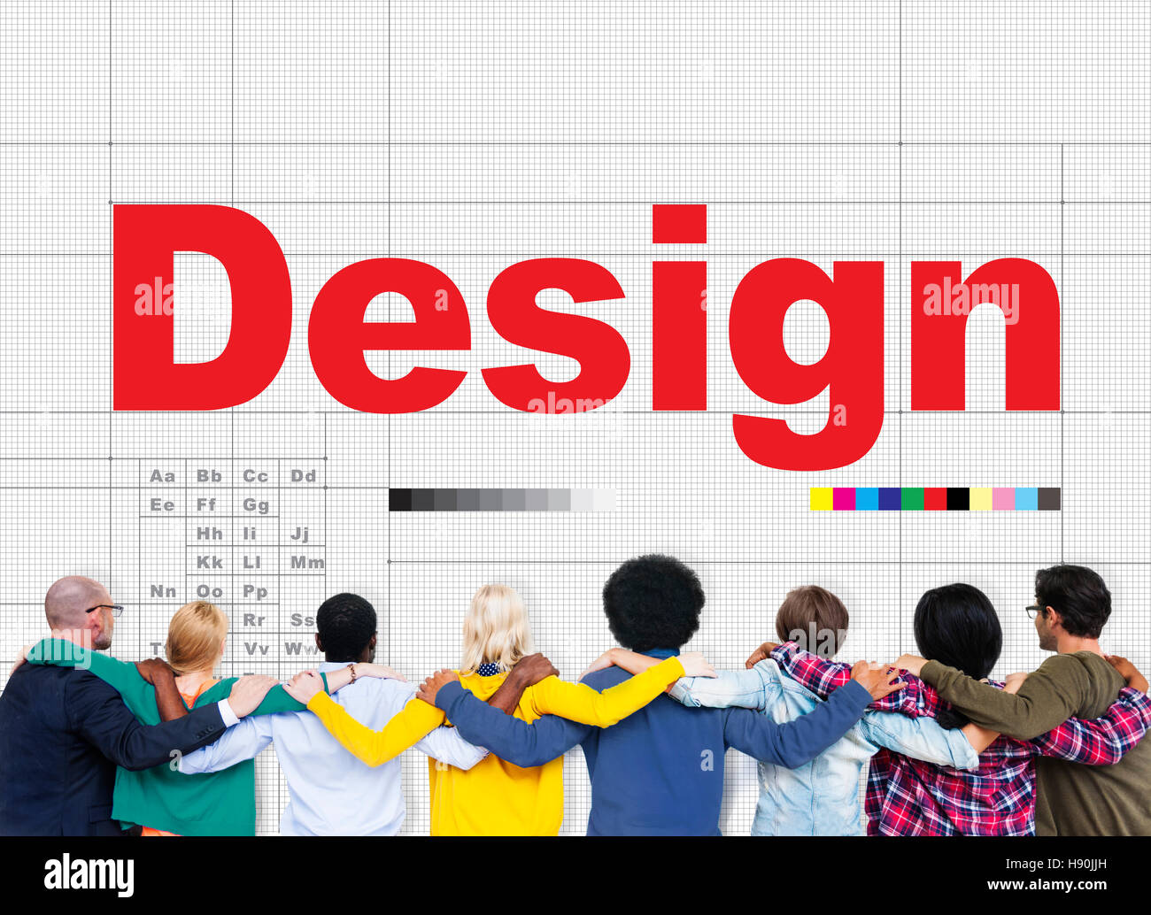 Design Drawing Outline Planning Purpose Creative Concept Stock Photo ...