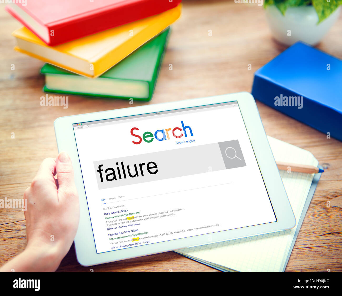 Fail Failed Failing Failure Fiasco Defeat Collapse Concept Stock Photo ...