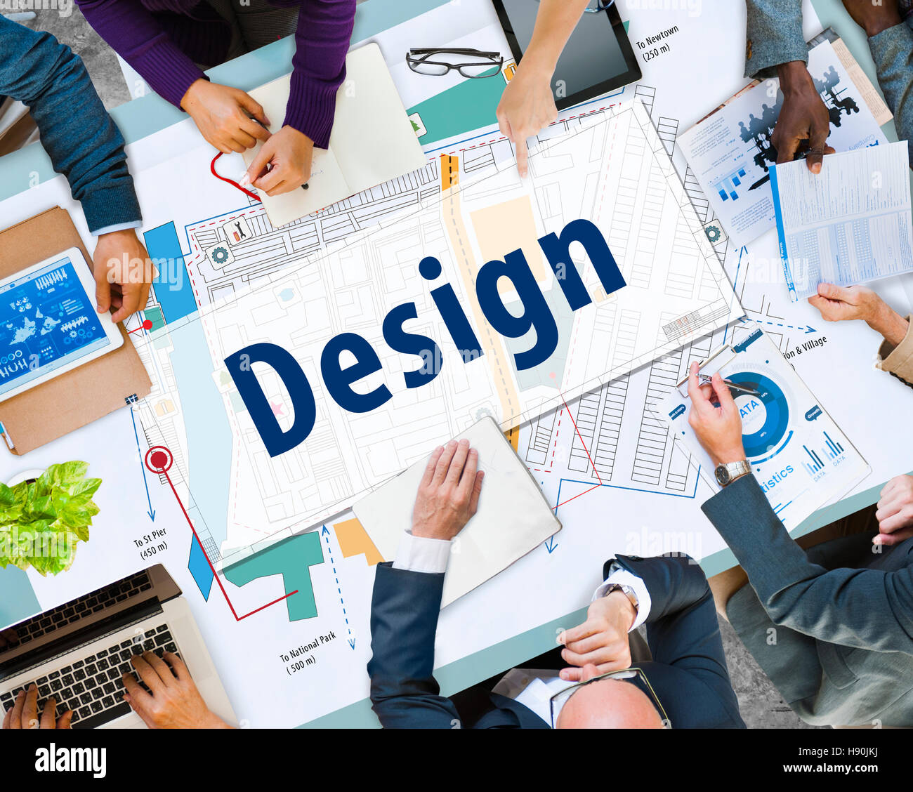 City Map Location Design Blueprint Concept Stock Photo - Alamy
