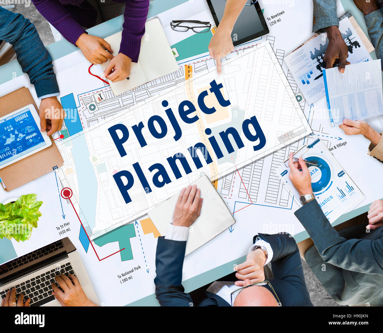 Project Planning Strategy Vision Tactics Design Plan Concept Stock ...
