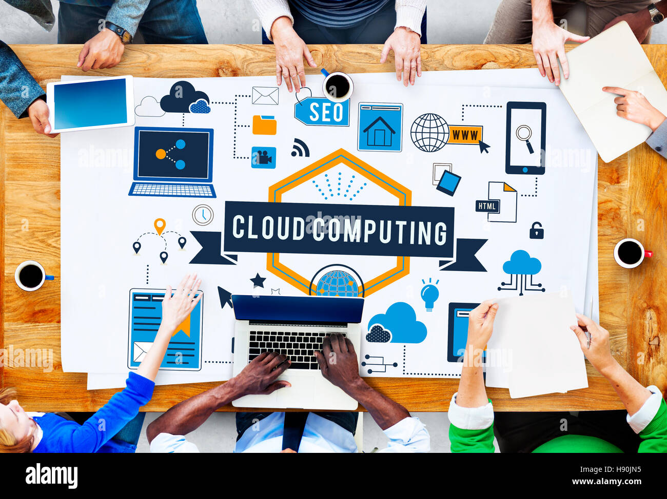 Cloud Computing Data Memory Online Concept Stock Photo - Alamy