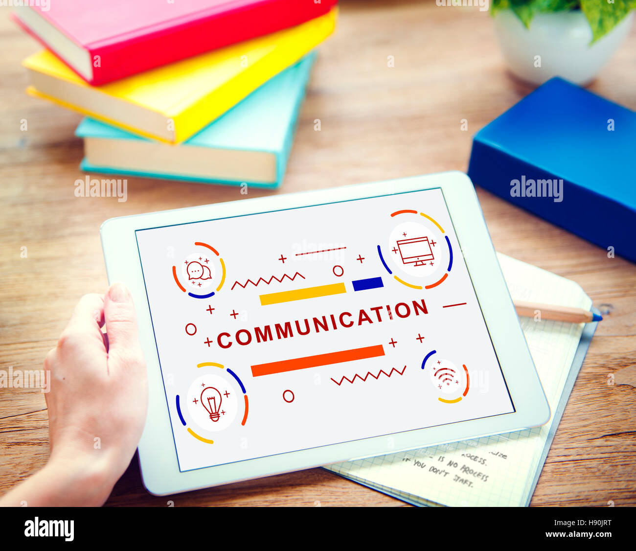 Communication Connection Interaction Information Concept Stock Photo ...
