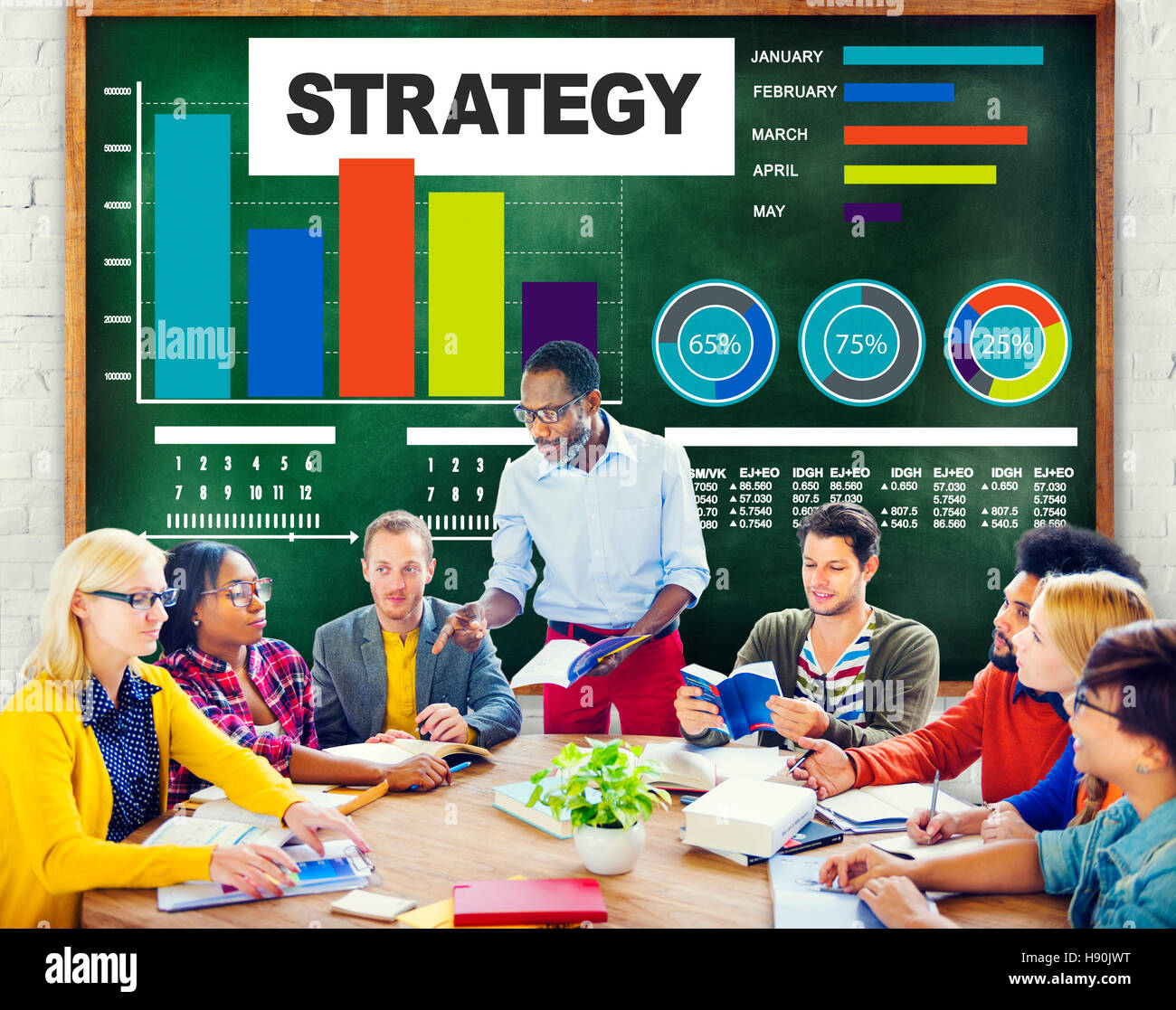 Strategy Data Information Plan Marketing Solution Vision Concept Stock ...