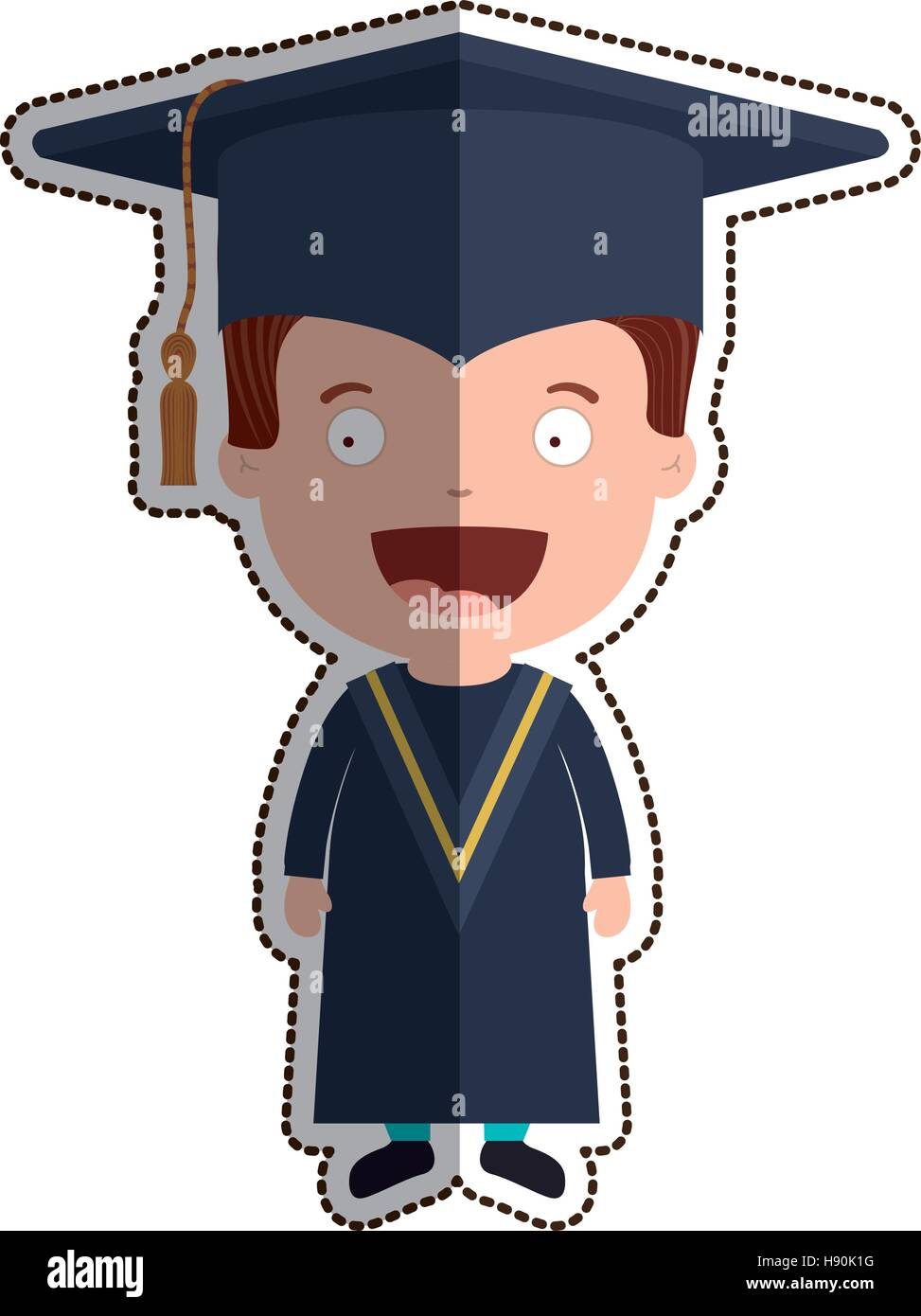Student cartoon icon. School education learning and knowledge theme ...