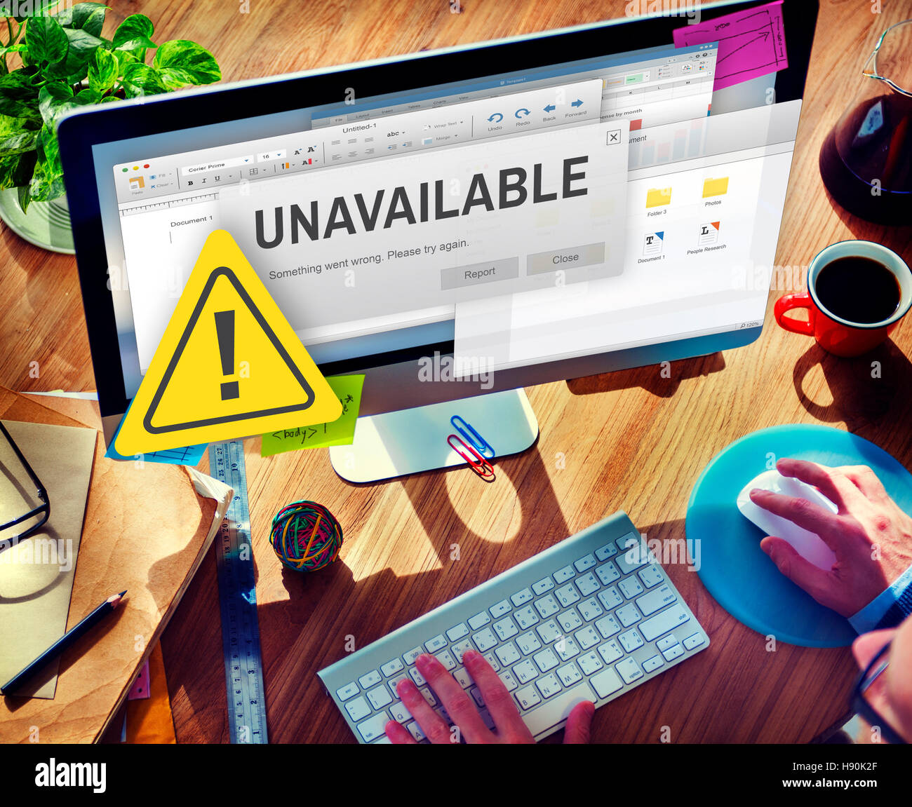 Unavailable Unable Connect Notification Concept Stock Photo - Alamy Unavailable Unable Connect Notification Concept Stock Photo - Alamy