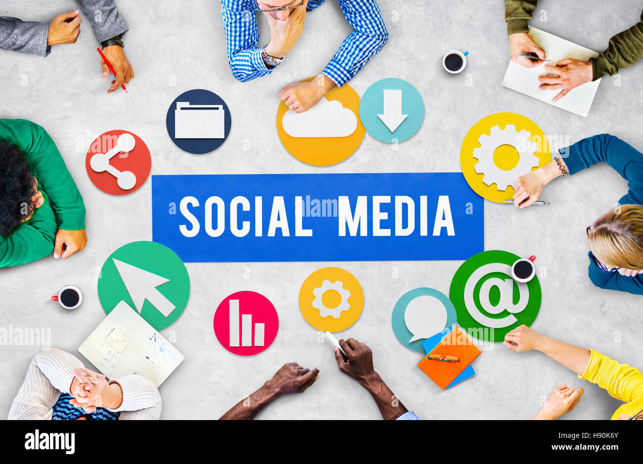 Social Media Network Internet Connection Concept Stock Photo - Alamy