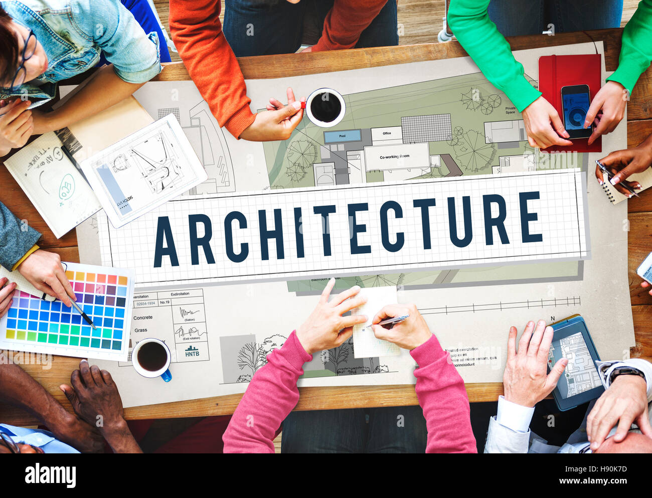 Architecture Construction Design Real Estate Residential Concept Stock ...