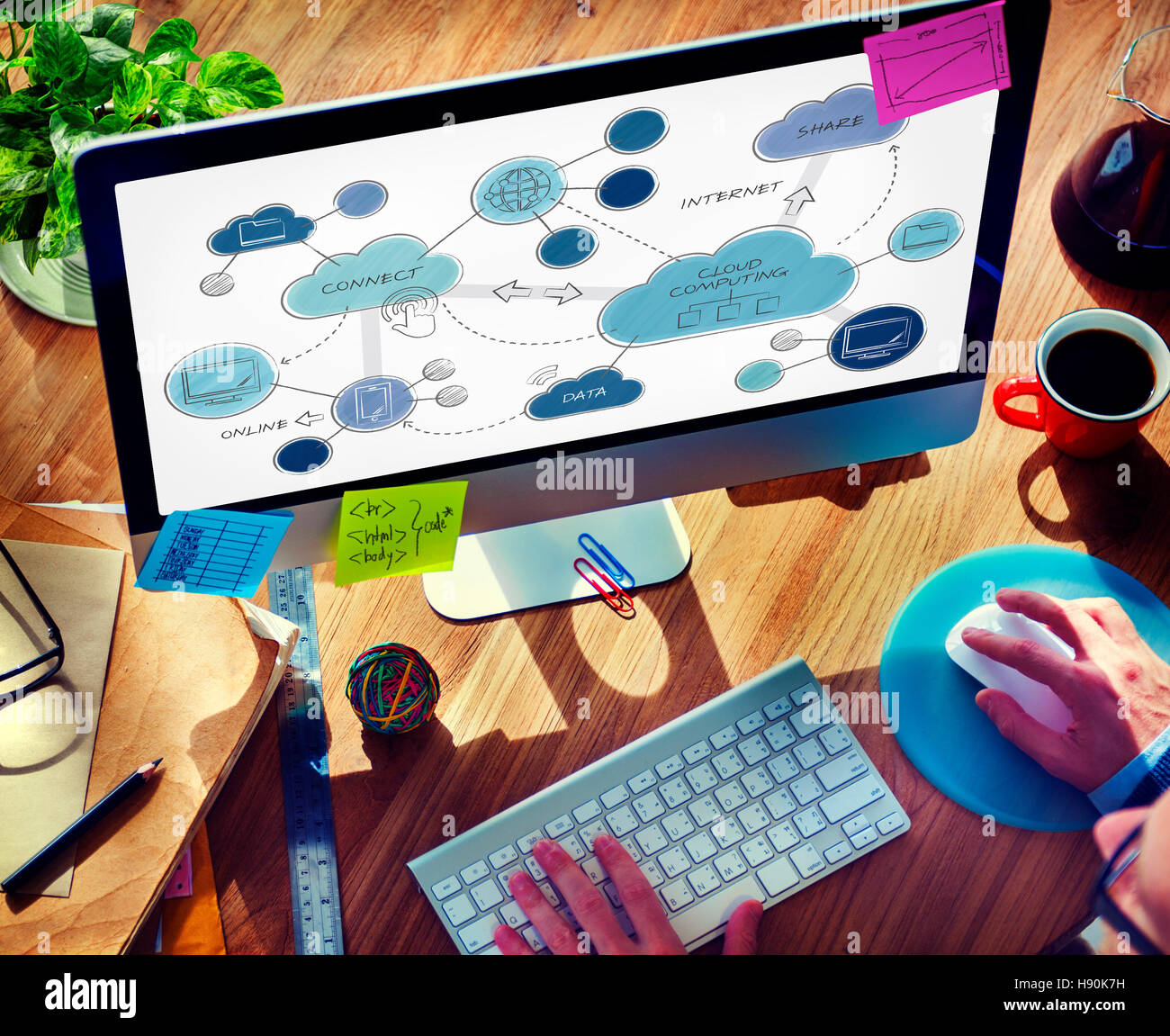 Cloud Computing Networking Connecting Concpet Stock Photo - Alamy Cloud Computing Networking Connecting Concpet Stock Photo - Alamy