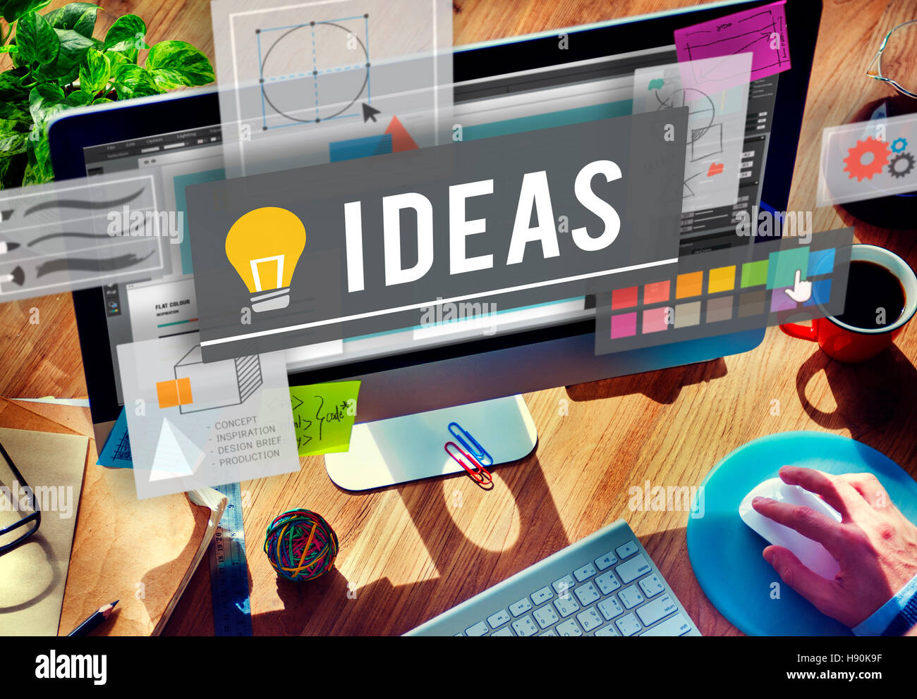 Ideas Innovation Creativity Plan Thoughts Concept Stock Photo - Alamy