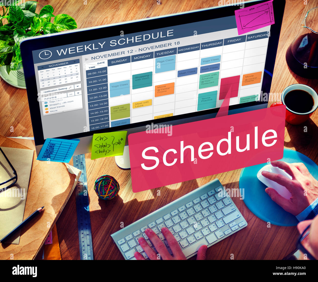 Schedule Organization Planning List To Do Concept Stock Photo - Alamy