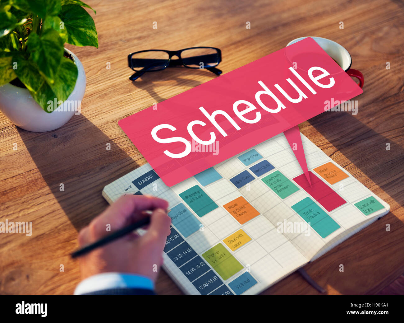 Schedule Organization Planning List To Do Concept Stock Photo - Alamy