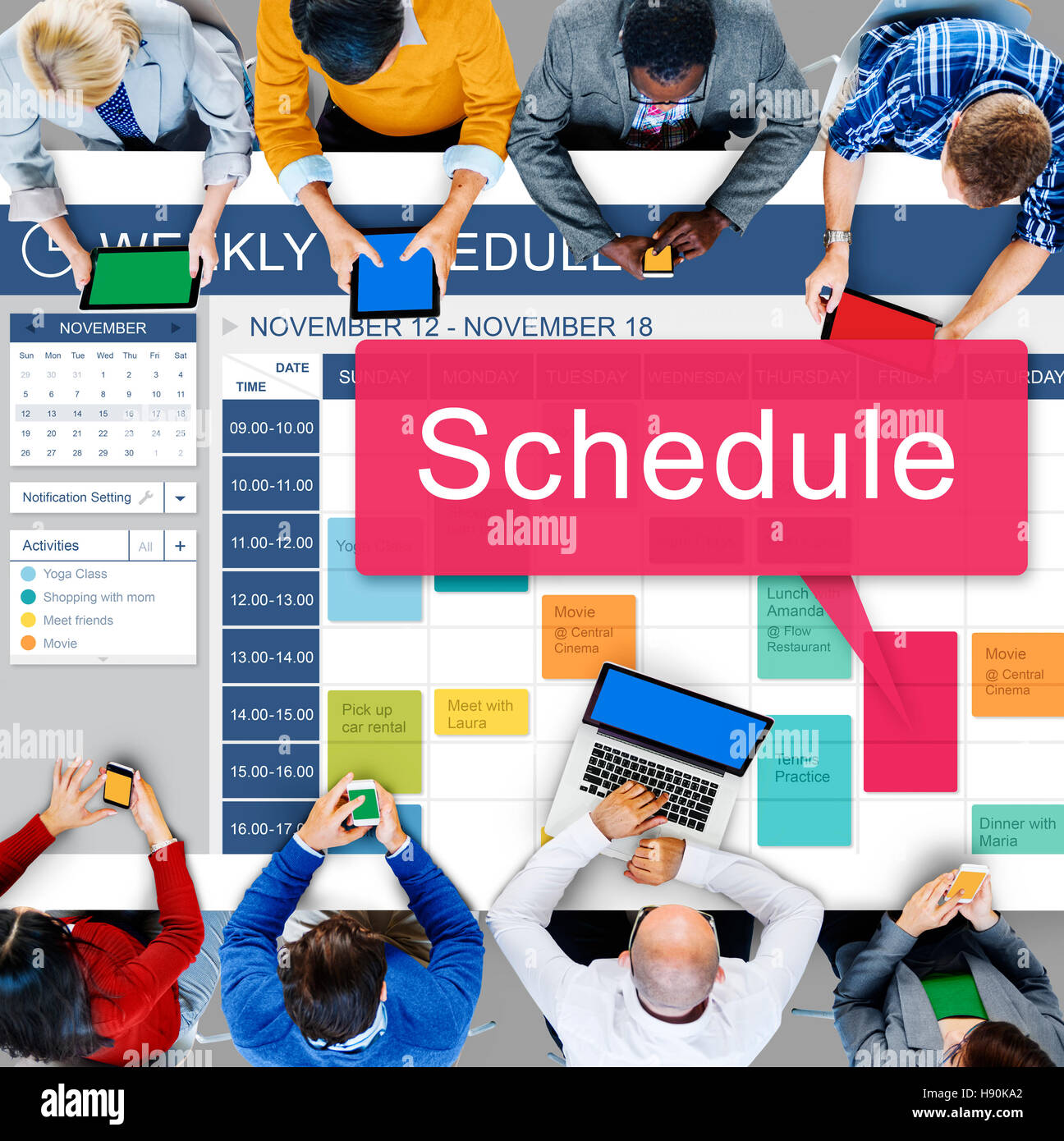 Schedule Organization Planning List To Do Concept Stock Photo - Alamy