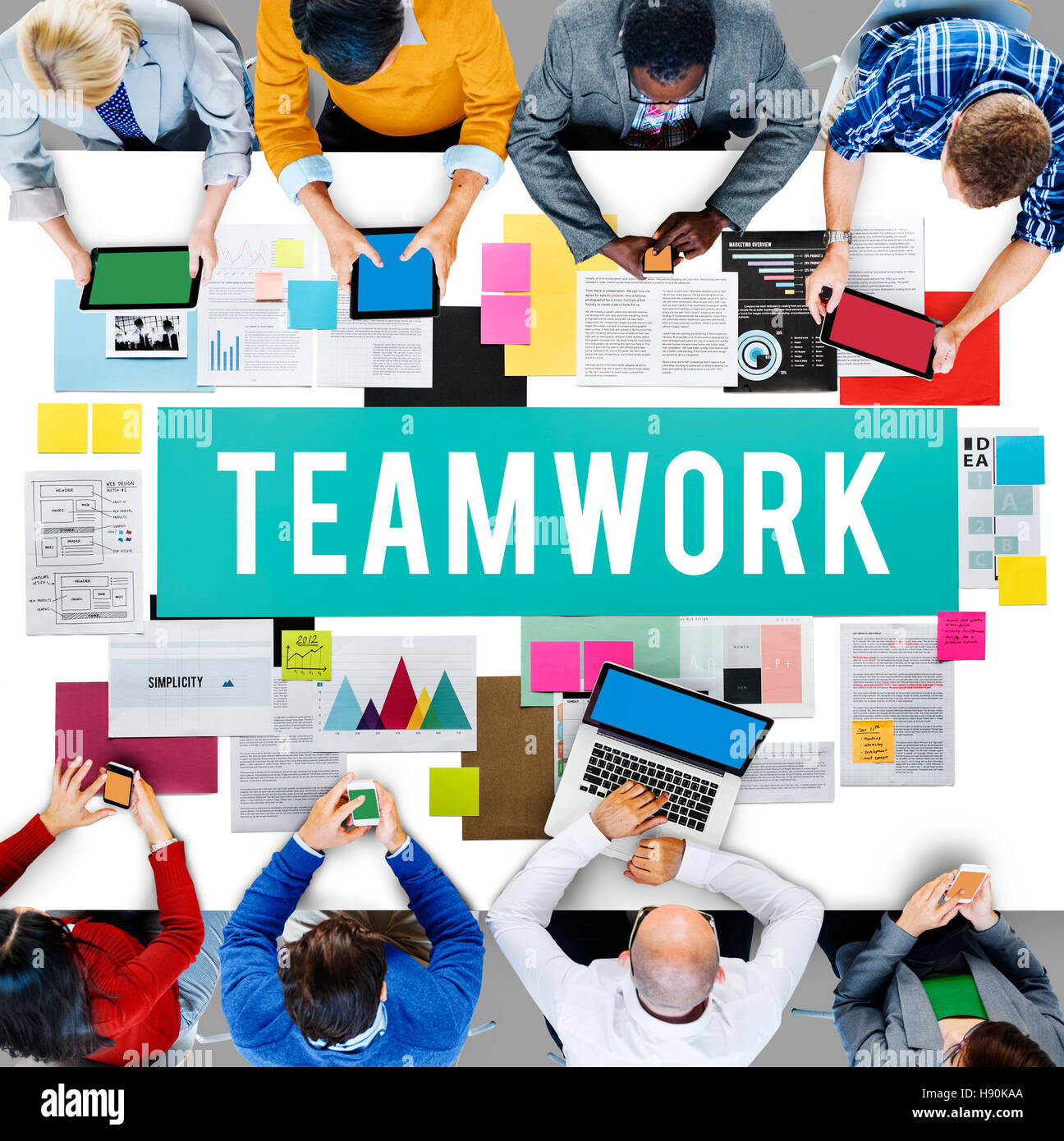 Teamwork Alliance Association Collaboration Concept Stock Photo - Alamy