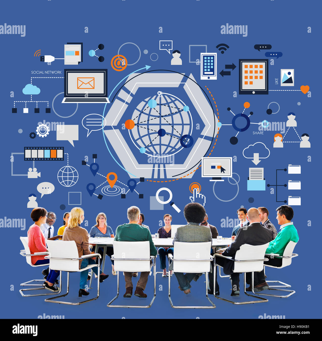 Data transfer on digital hi-res stock photography and images - Alamy