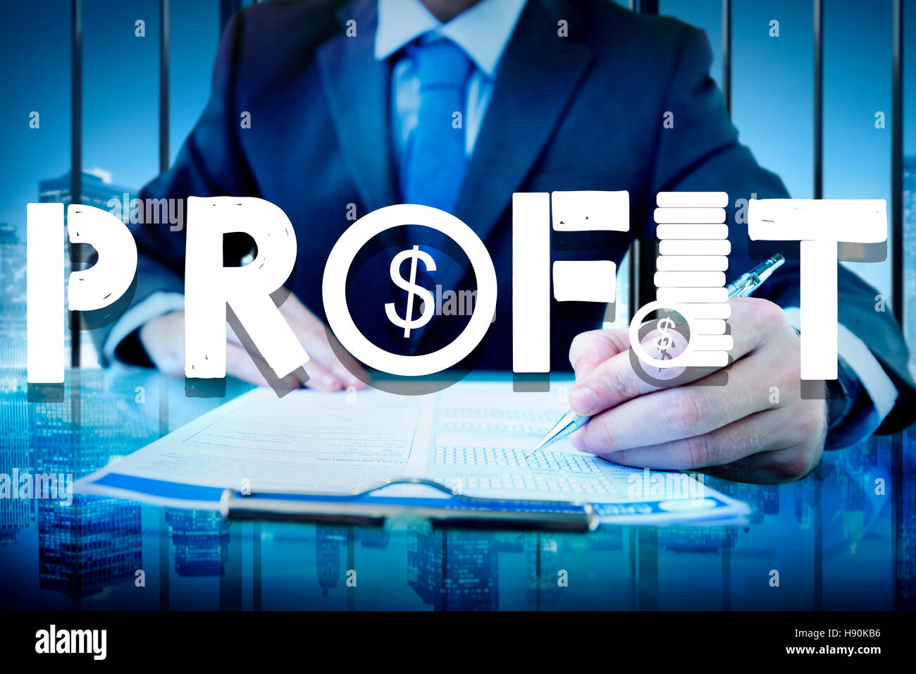 Profit Income Business Finance Money Concept Stock Photo - Alamy