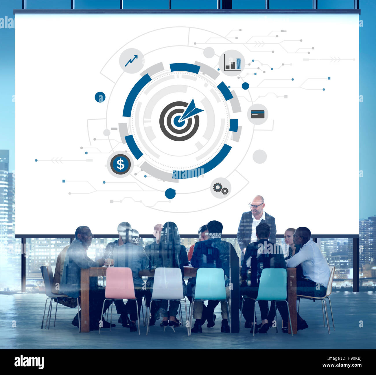 Digital Hud Target Symbol Graphics Concept Stock Photo - Alamy