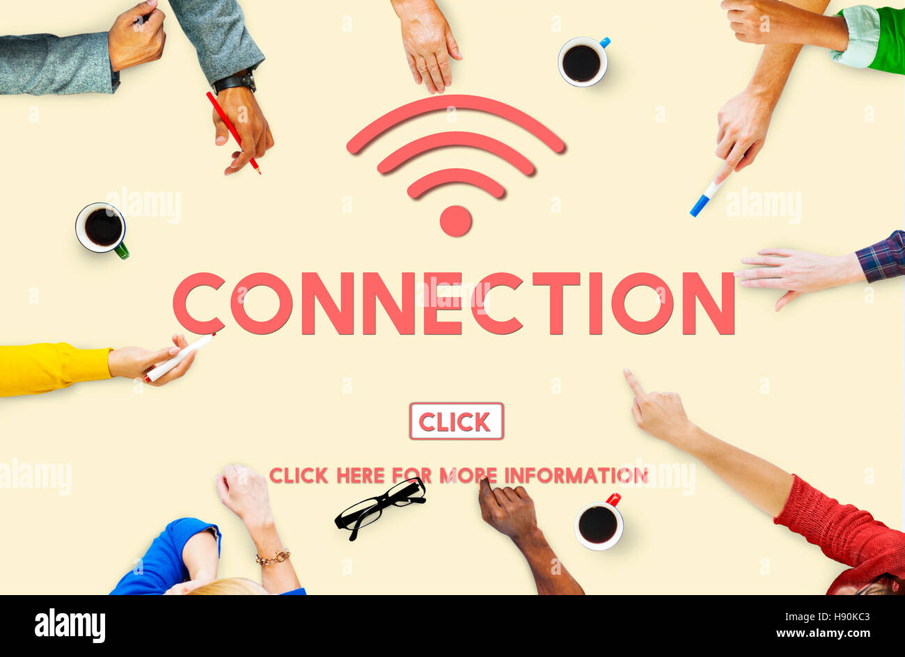 Connection Connected Network Relationship Concept Stock Photo - Alamy