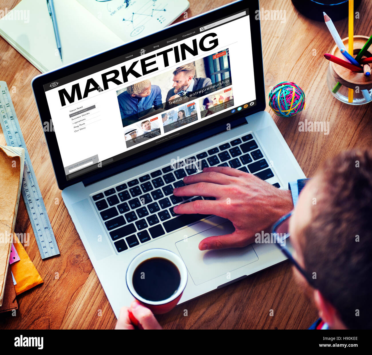 Market Marketing Advertisement Commercial Consumer Concept Stock Photo ...