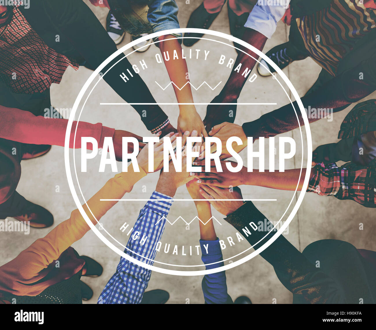 Partners Partnership Alliance Teamwork Unity Concept Stock Photo - Alamy