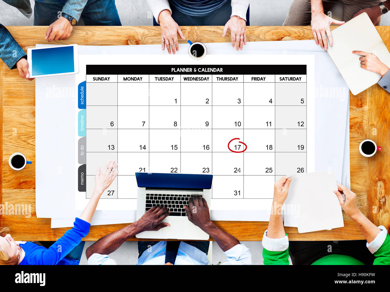 Calender Planner Organization Management Remind Concept Stock Photo - Alamy